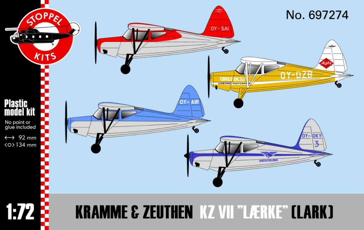 Kramme & Zeuthen KZ VII "Lærke" (Lark) - Stoppel Kits - HobbyPlastik.dk