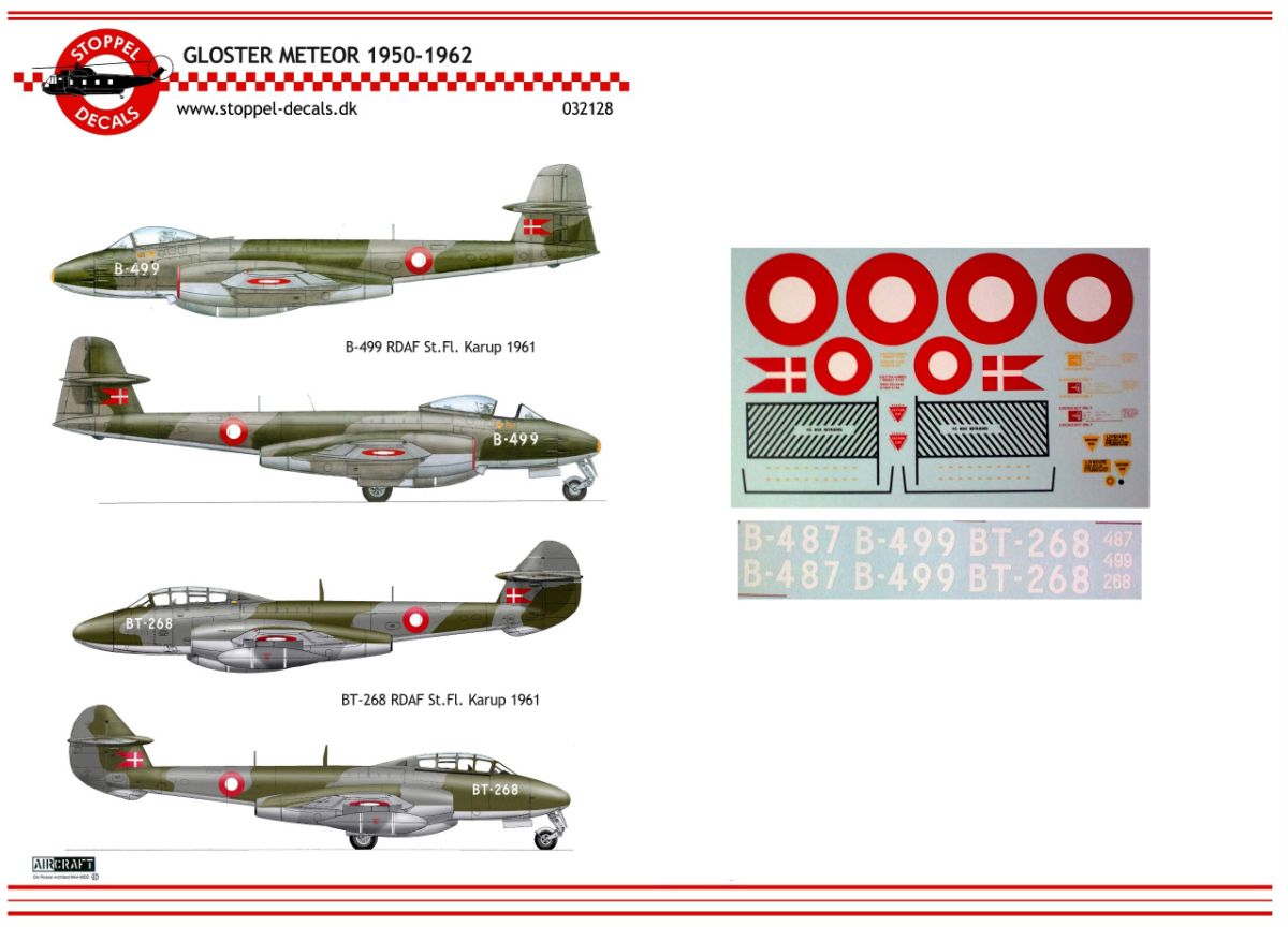 GLOSTER METEOR - 1:32 - HobbyPlastik.dk