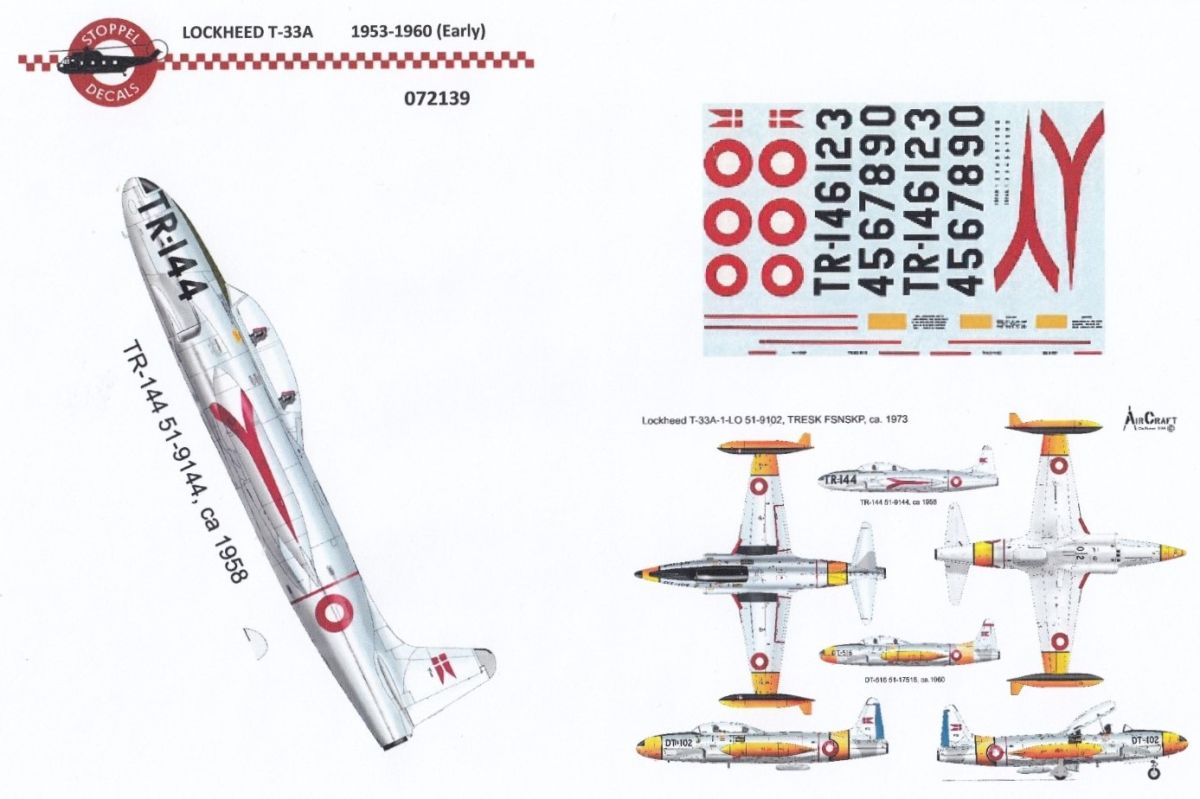 LOCKHEED T-33A Shooting Star - 1:72 Part 3 (072134-072169 ...