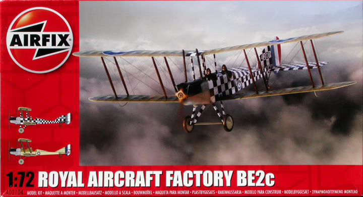 ROYAL AIRCRAFT FACTORY BE2c - 1:72 - HobbyPlastik.dk