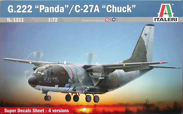 G.222 "Panda" / C-27A "Chuck" (Super decals) - 1:72 - HobbyPlastik.dk