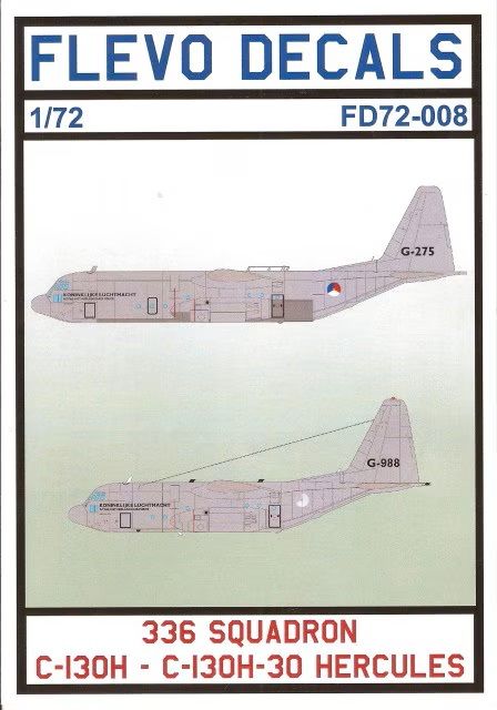 336 Squadron C-130H - C-130H-30 Hercules - Flevo Decals - HobbyPlastik.dk