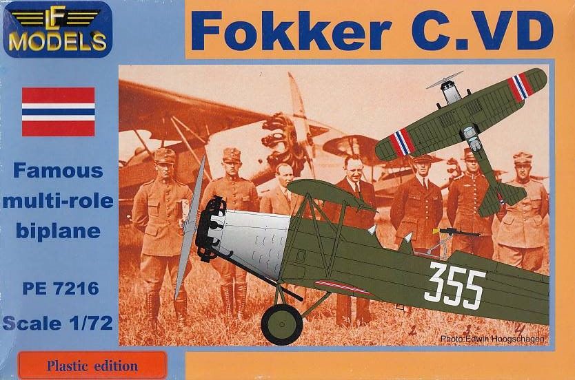 Fokker C.VD Famous multi role biplane - 1:72 - HobbyPlastik.dk