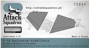 F-16 Horizontal Stabilizers - 1:72 - HobbyPlastik.dk