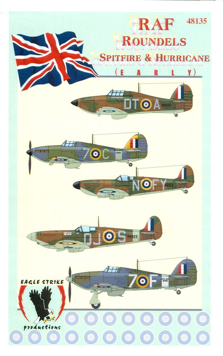 RAF Roundels Spitfire Hurricane (Early) - Eagle Strike - HobbyPlastik.dk