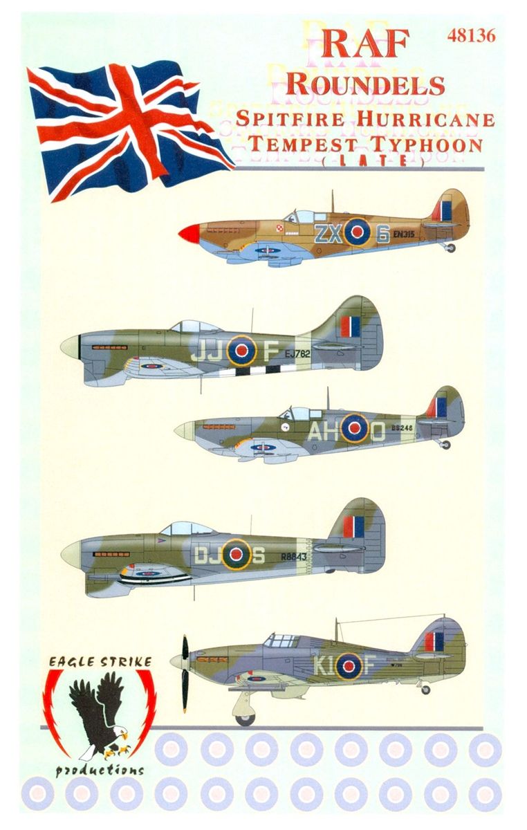 RAF Roundels - Spitfire Hurricane Tempest Typhoon (Late) - Eagle Strike ...