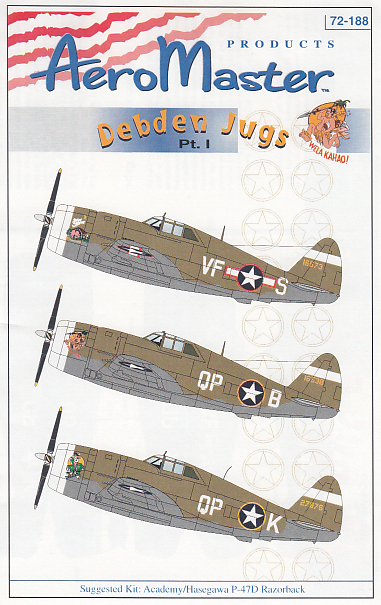 Debden Jugs Pt.I (P-47D Razorback) - AeroMaster - HobbyPlastik.dk