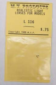 L 116 Realistic light lenses for models - MV Products - HobbyPlastik.dk