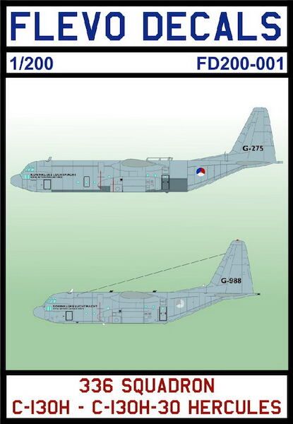 336 Squadron C-130H - C-130H-30 Hercules - Flevo Decals - HobbyPlastik.dk