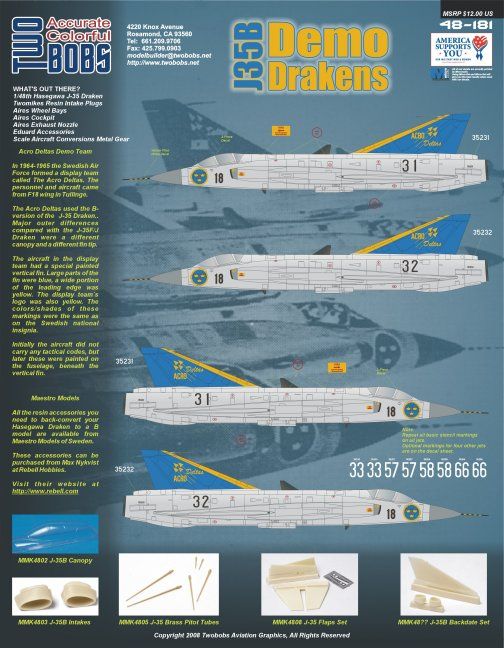J35B Demo Drakens - Two Bobs (Microscale) - HobbyPlastik.dk